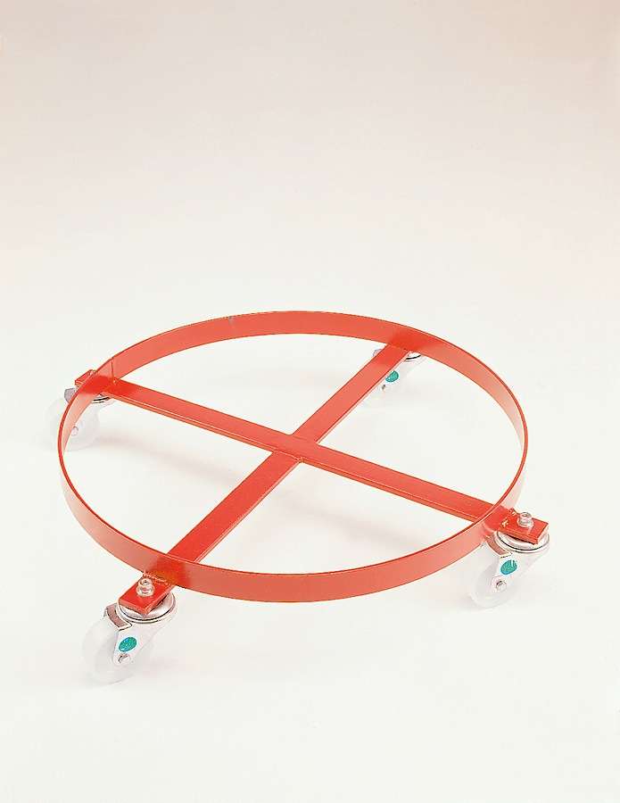 Loadtek Circular Drum Dolly - Finish: Red epoxy