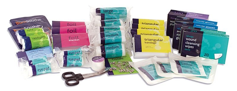Large First Aid Kit Refill | Compliant with BS 8599-1 : 2019