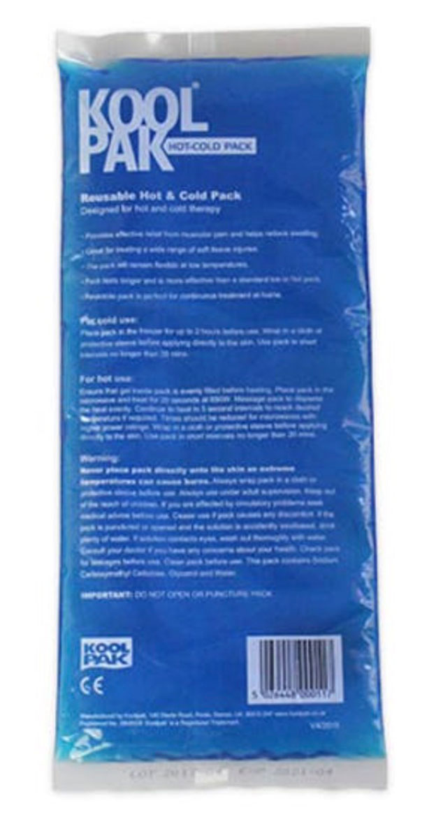 Reusable Hot & Cold Pack - choice of sizes - good for soft tissue injuries