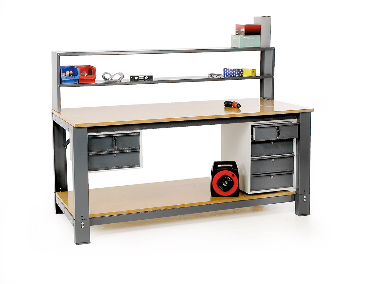Heavy Duty Modular Workbenches - Lower Shelf Options | Workbenches
