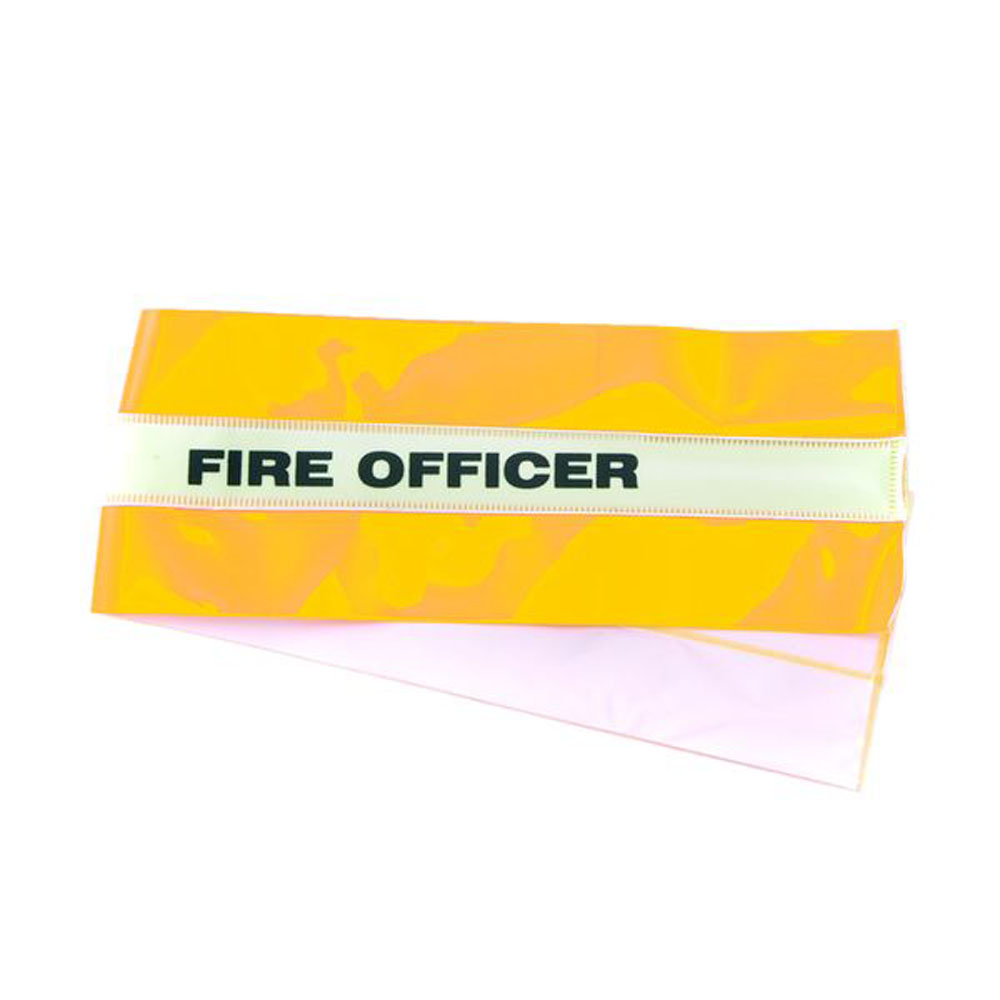 High Vis Armband - Fire Officer Yellow - with a Velcro® fastener