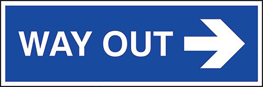 Way Out Sign Profile For This Way Out