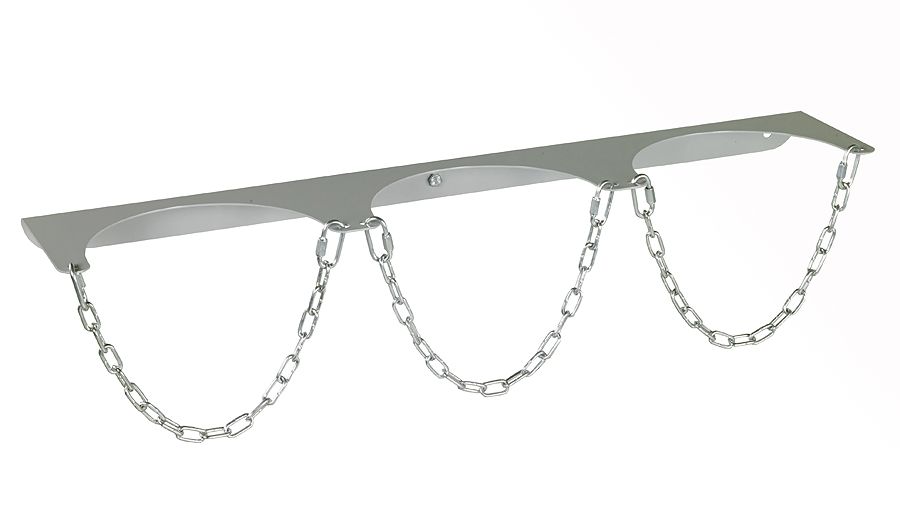Economy Cylinder Wall Racks - steel link retention chains included