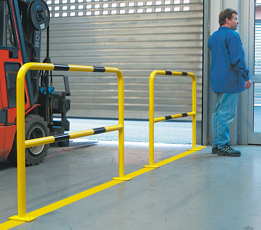 Steel Hoop Guards - 48mm Dia Tube - Internal or External - Black/Yellow